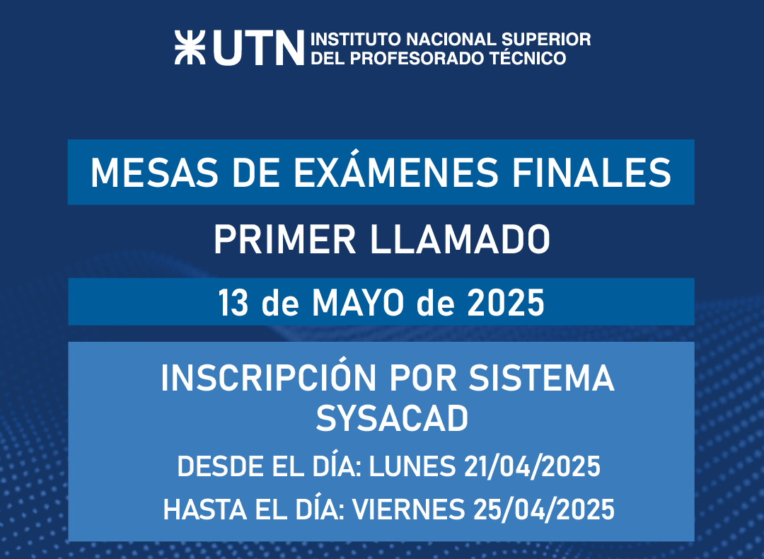 Instituto Nacional Superior del Profesorado Técnico – UTN-INSPT